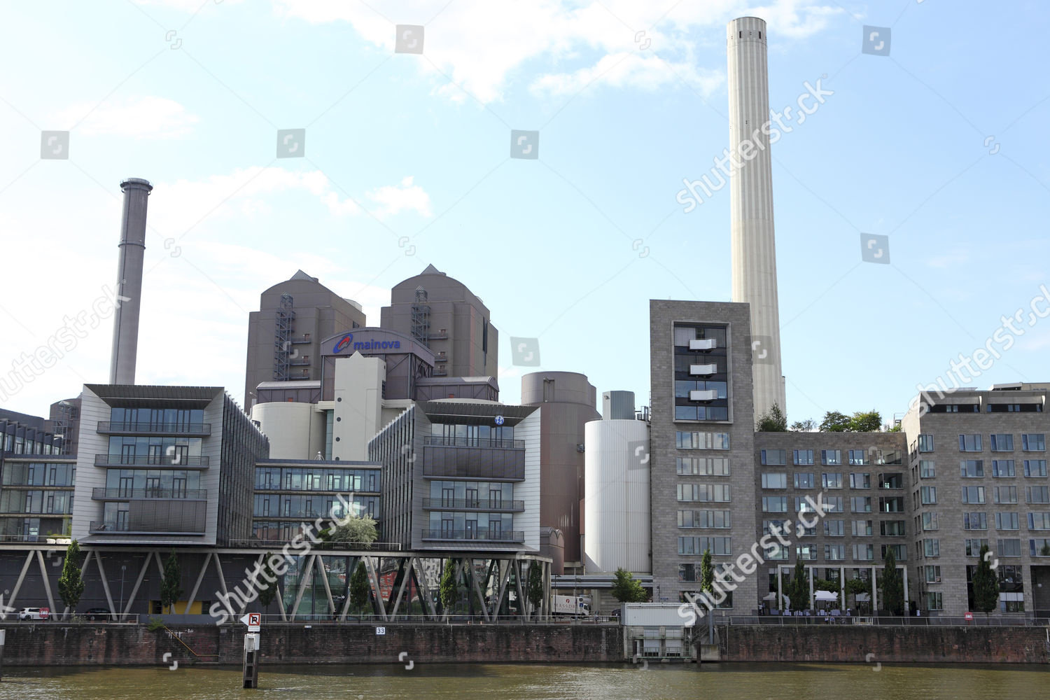 Mainova Power Station Offices Frankfurtammain Germany Editorial Stock ...