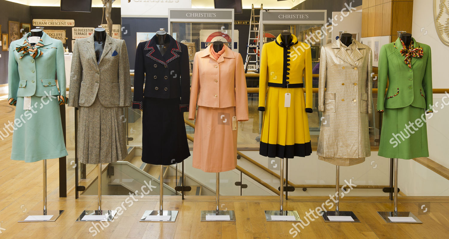 Dresses Worn By Baroness Margaret Thatcher Editorial Stock Photo ...