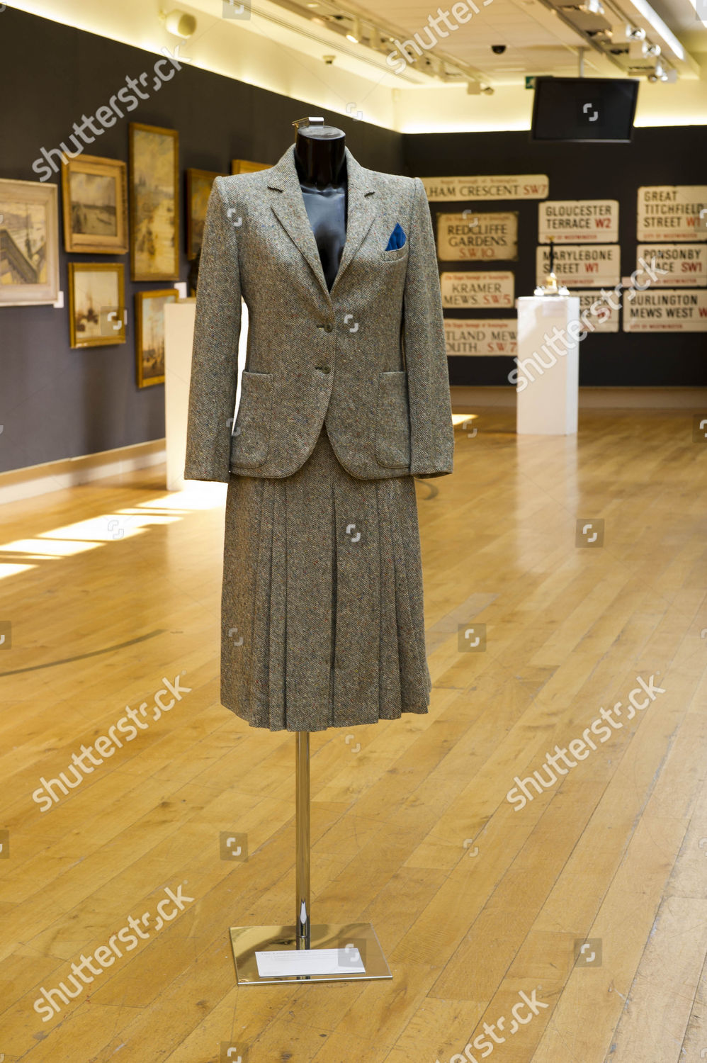 Dresses Worn By Baroness Margaret Thatcher Editorial Stock Photo ...