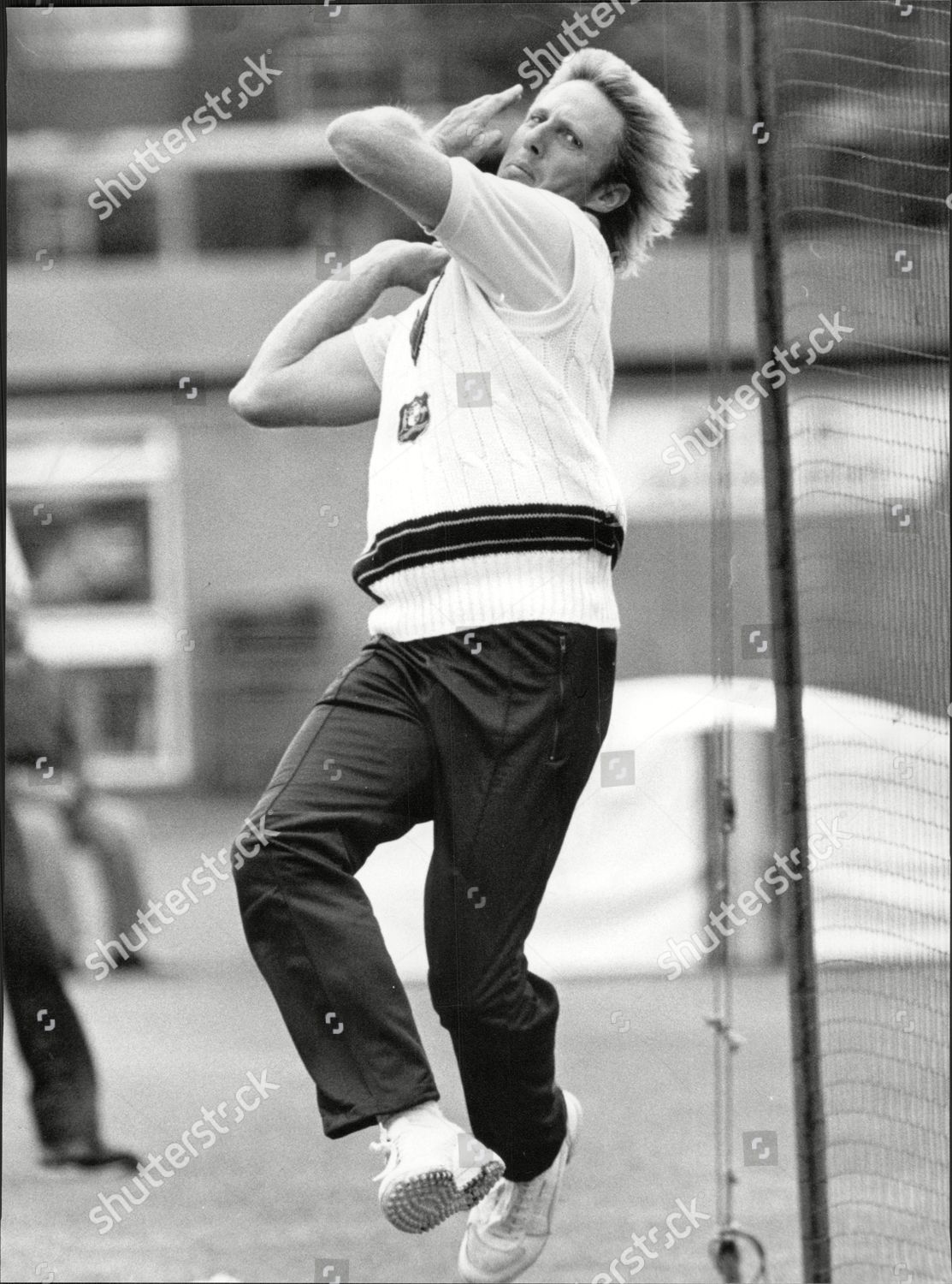 Australian Fast Bowler Jeff Thomson Net Editorial Stock Photo - Stock ...