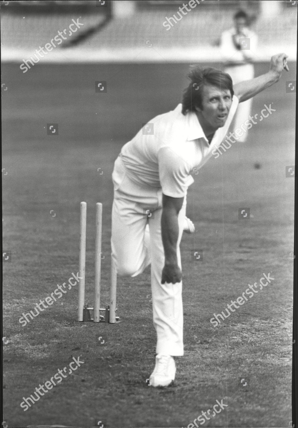 Australian Fast Bowler Jeff Thomson Action Editorial Stock Photo ...