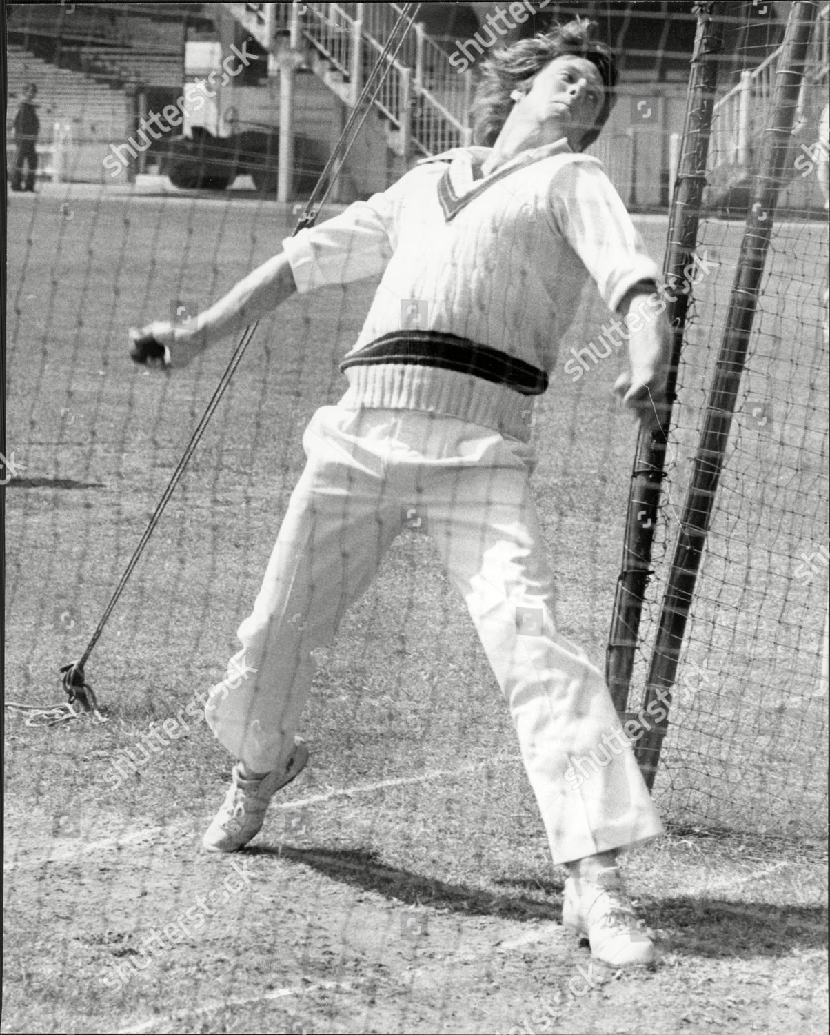 Australian Fast Bowler Jeff Thomson During Editorial Stock Photo ...