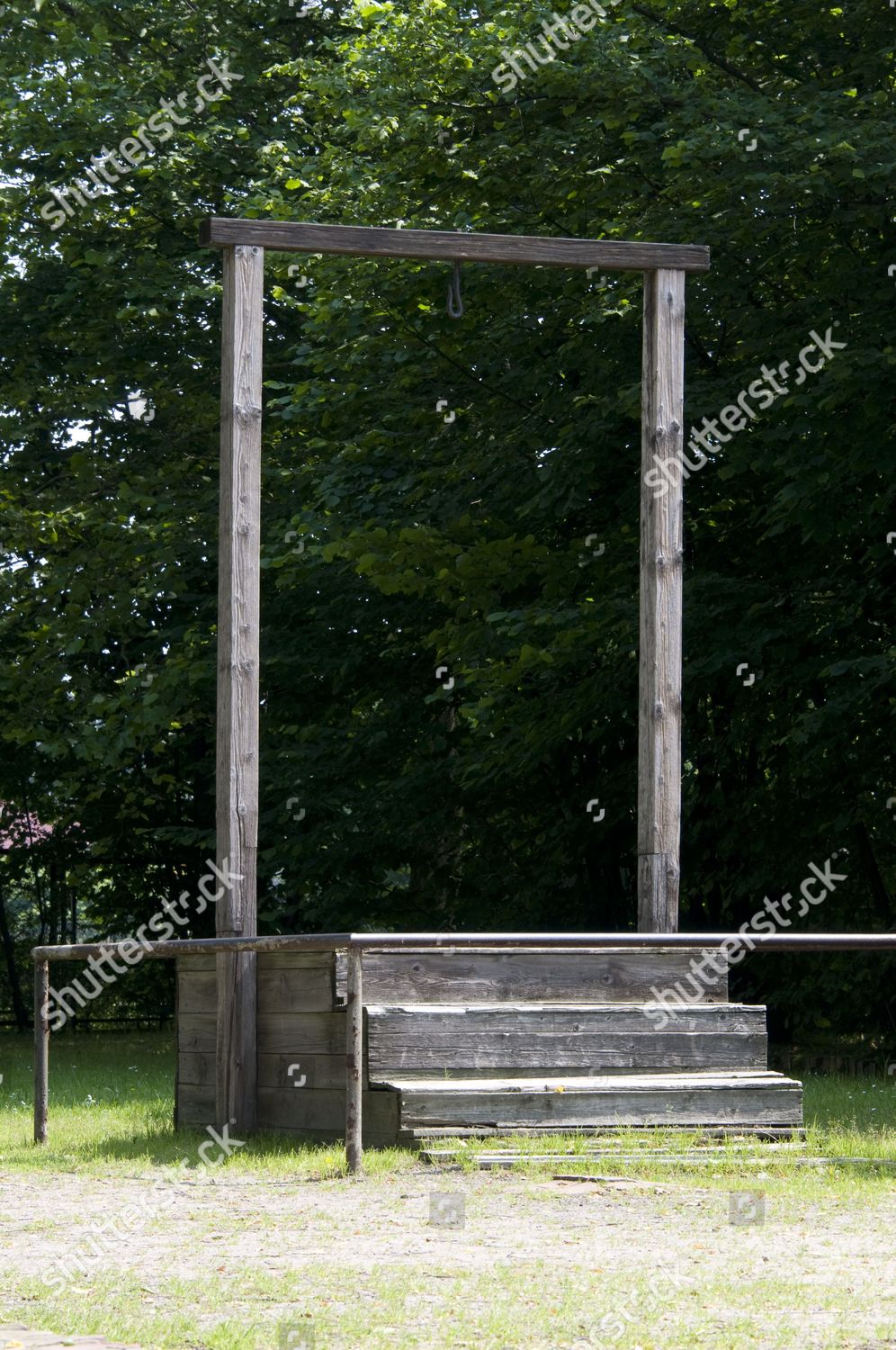 Gallows Where Prisoners Were Hanged Camp Editorial Stock Photo - Stock ...