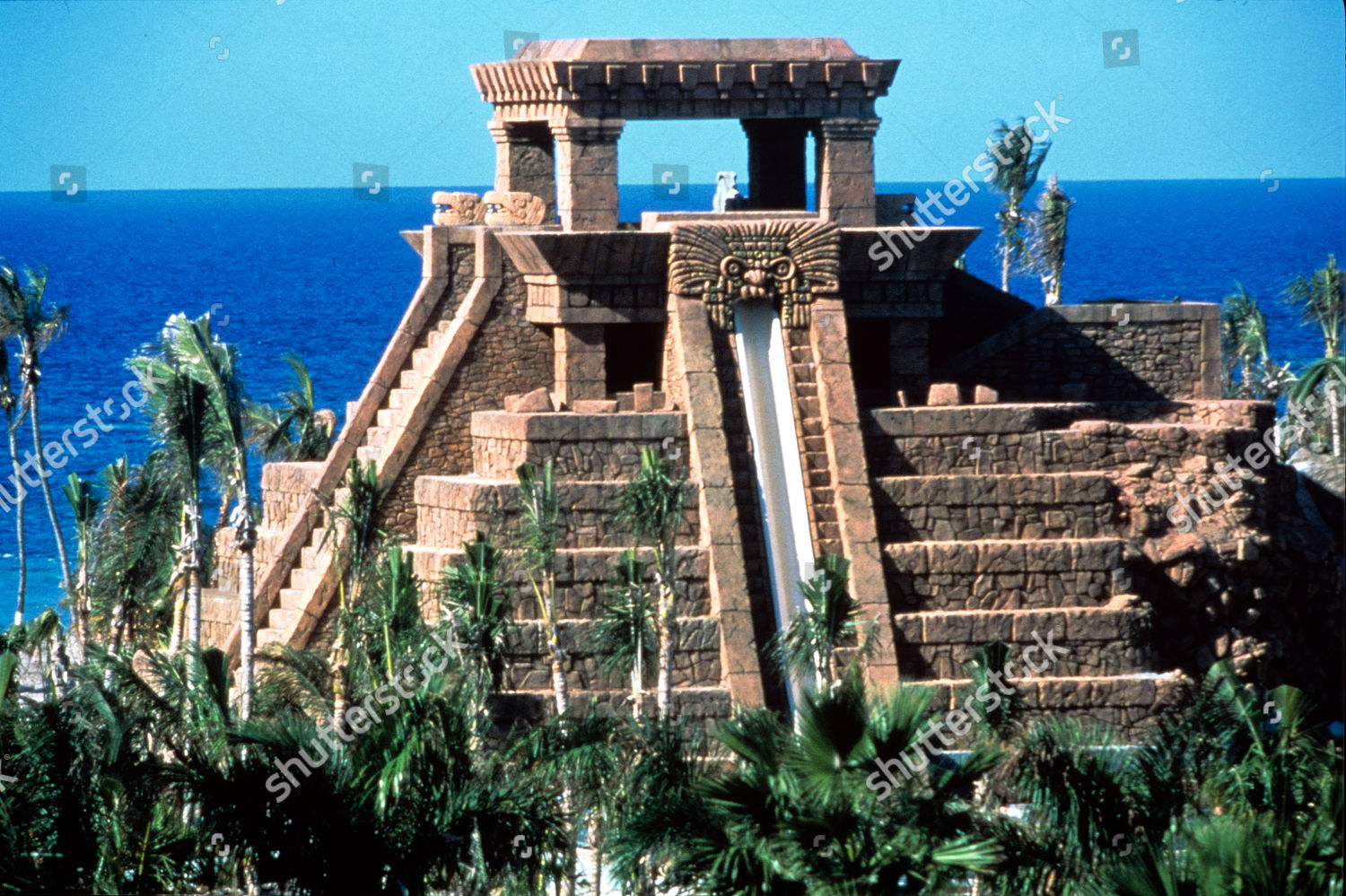 Imitation Mayan Temple Atlantis Paradise Island Editorial Stock Photo ...