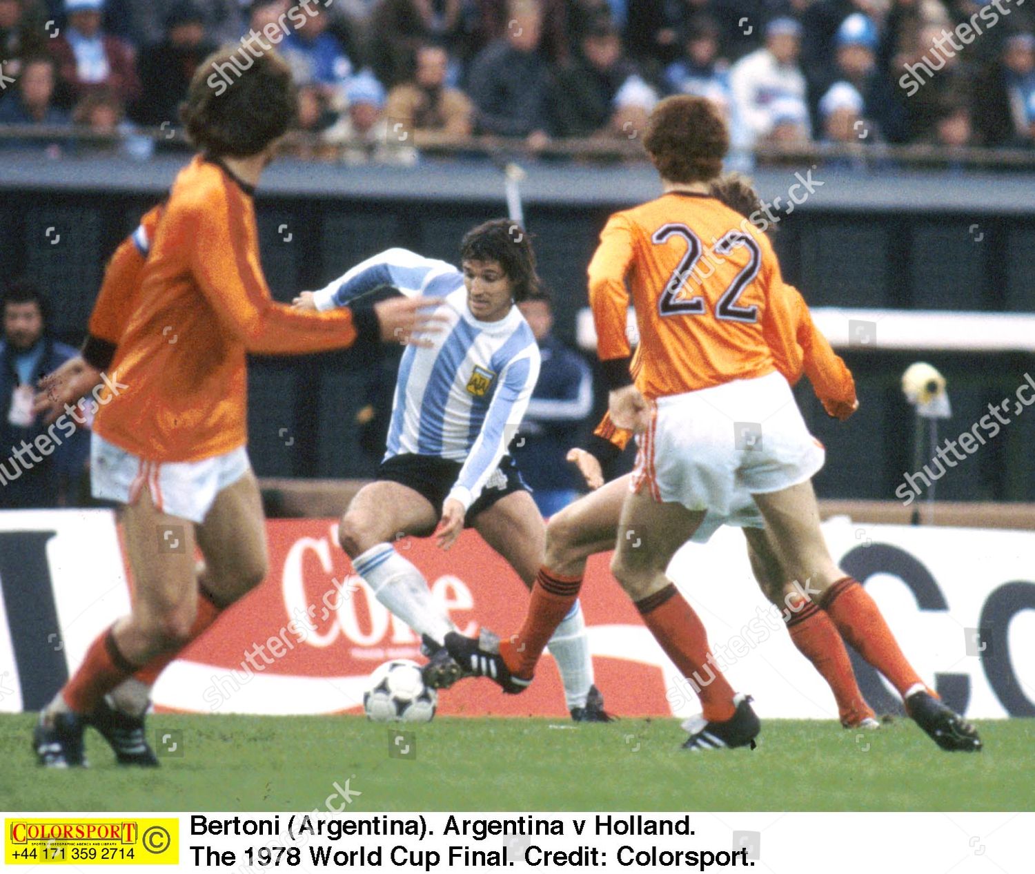 Bertoni Argentina Argentina V Holland 1978 Editorial Stock Photo ...