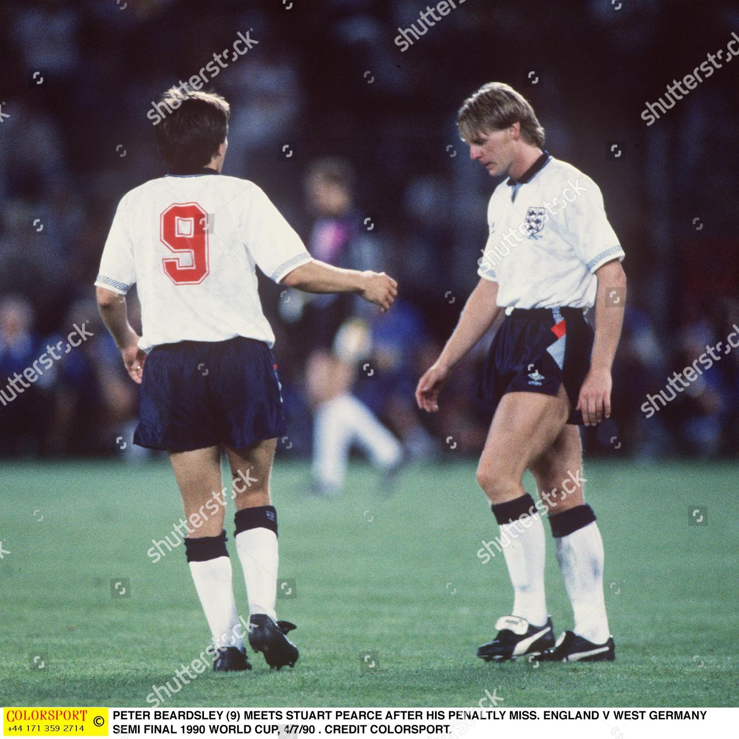 Peter Beardsley 9 Meets Stuart Pearce Editorial Stock Photo - Stock ...