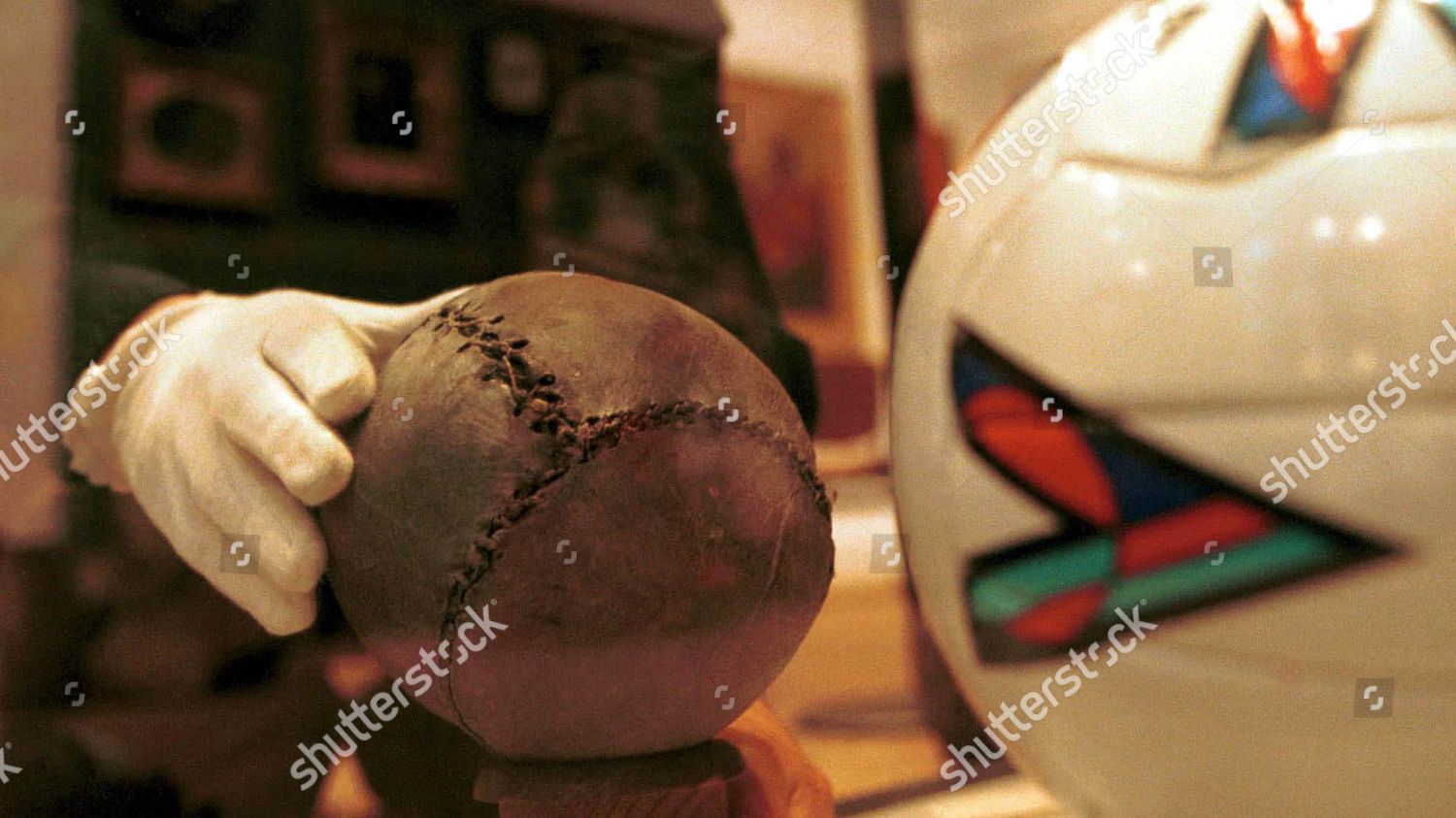Comparing 430 Year Old Football Modern Editorial Stock Photo - Stock ...