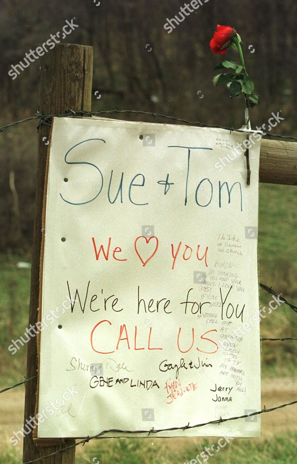 Commiserative Supportive Note Written Dylan Klebolds Editorial Stock ...