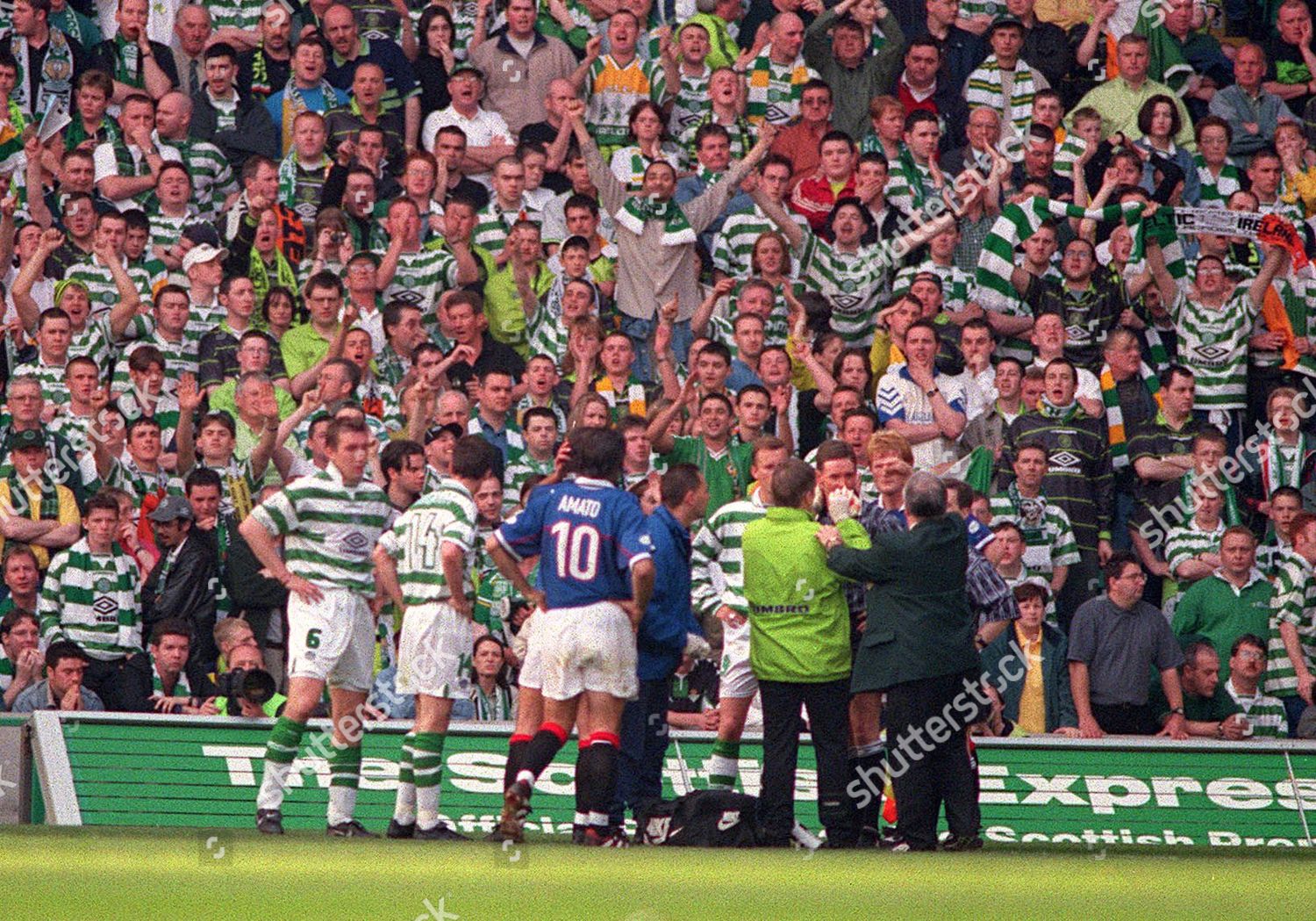 Hugh Dallas Referee Recieves Treatment His Editorial Stock Photo ...