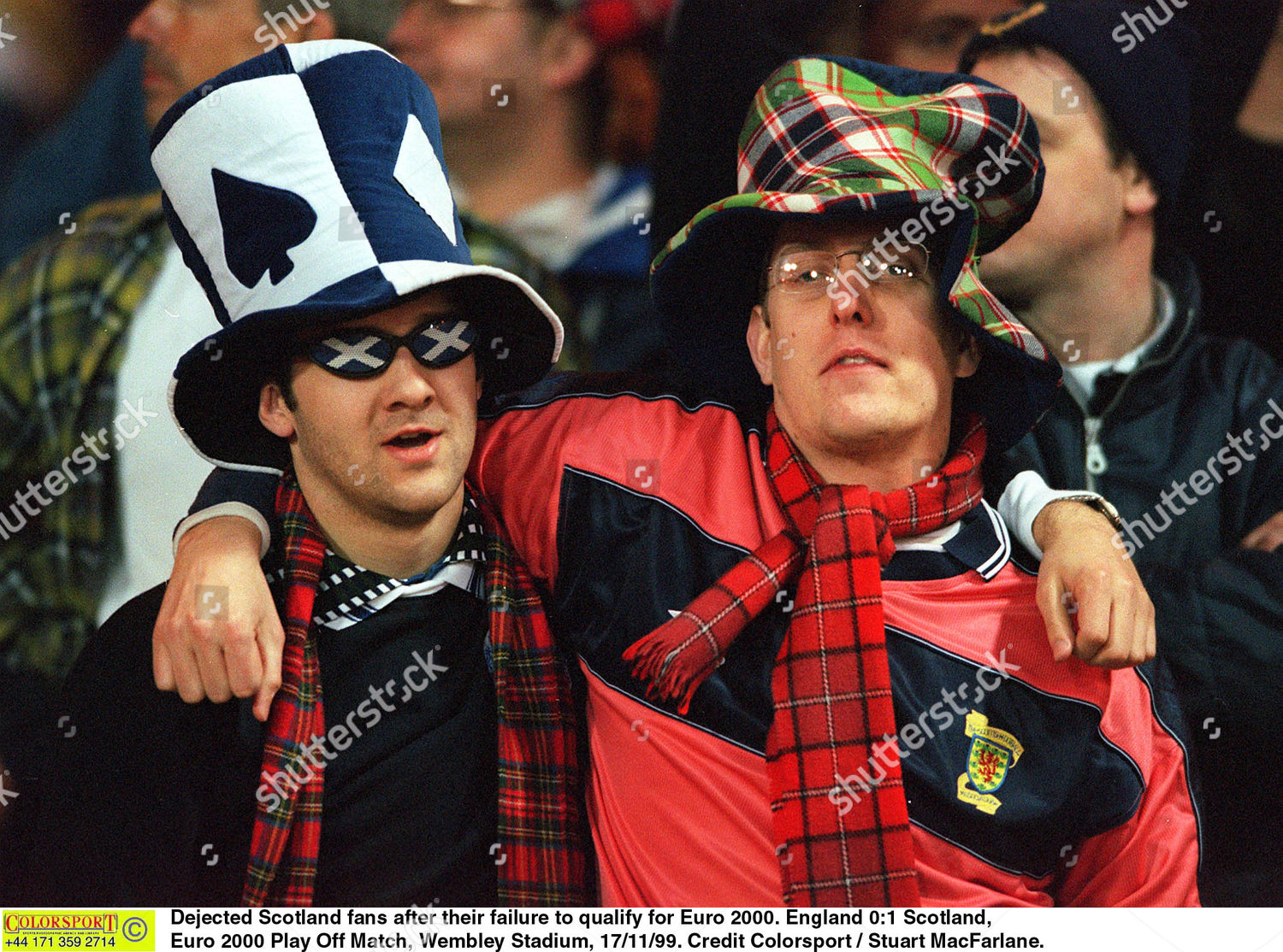 Dejected Scotland Fans After Their Failure Editorial Stock Photo ...