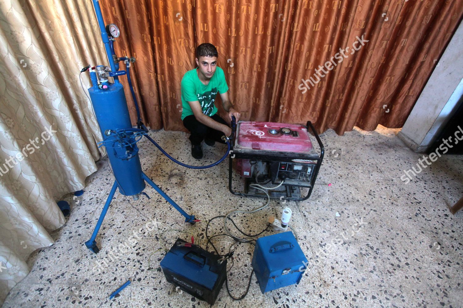 Palestinian Student Ibrahim Saad 18 Invents Editorial Stock Photo ...