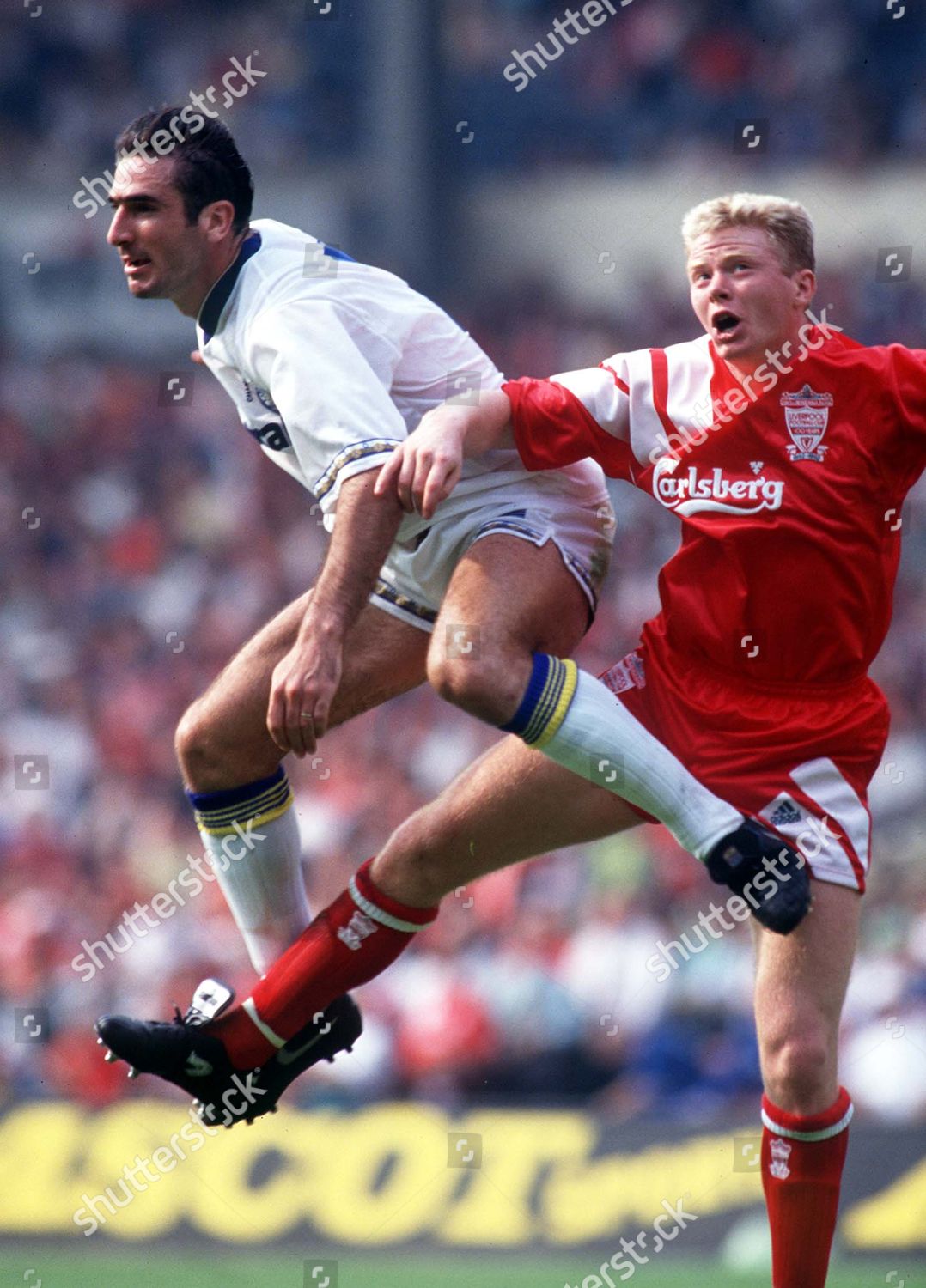Eric Cantona Leeds Jumps David Burrows Editorial Stock Photo - Stock ...