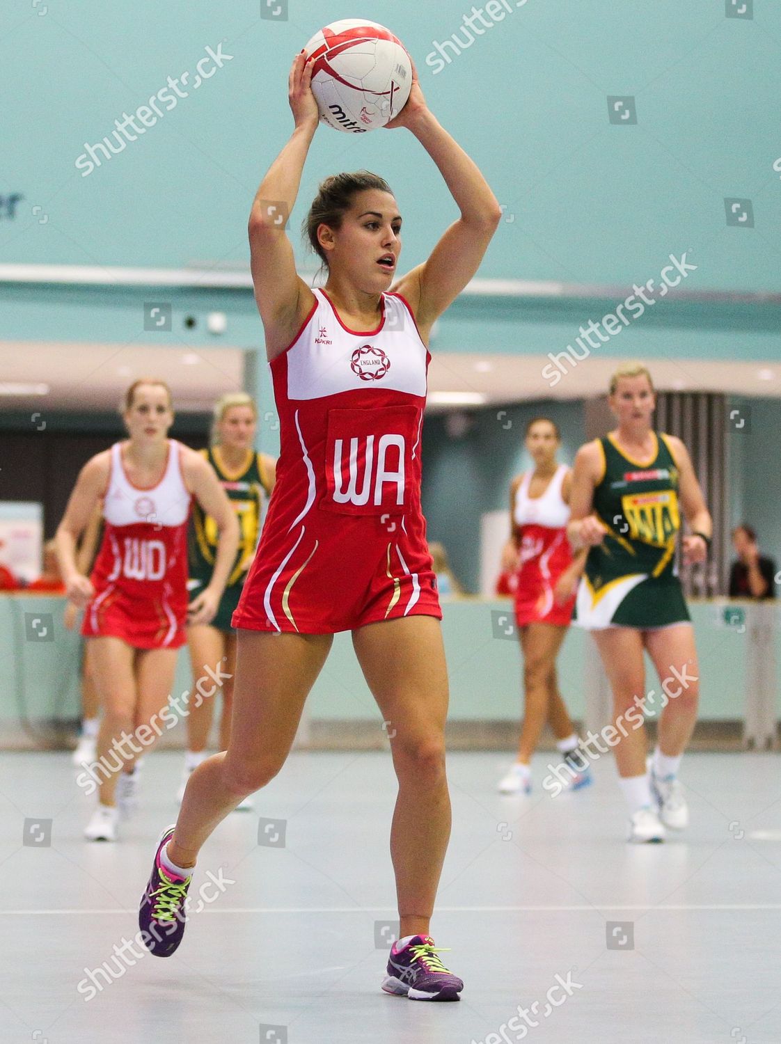 Mia Ritchie England Netball Editorial Stock Photo - Stock Image ...