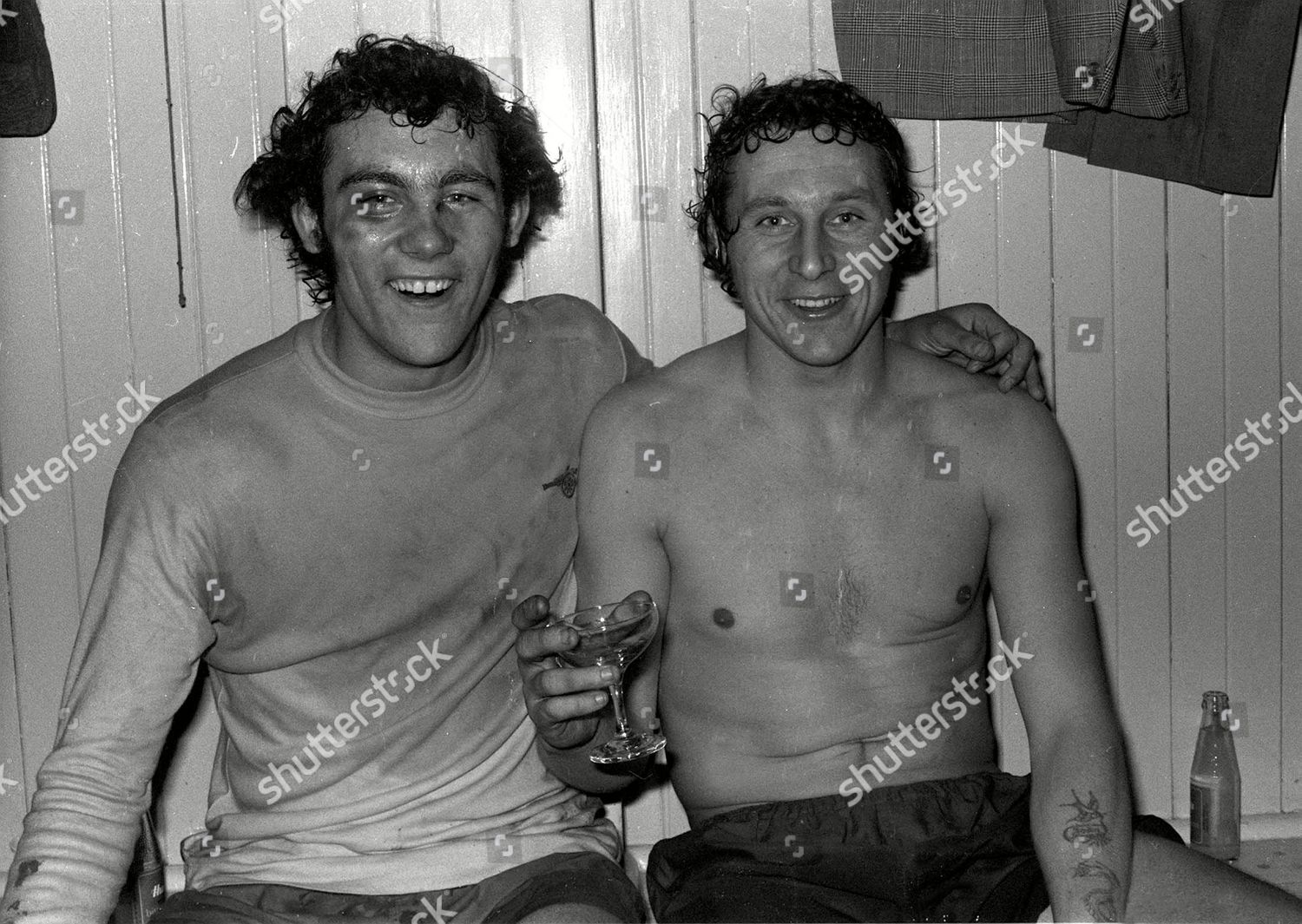 Ray Kennedy John Radford Arsenal Celebrate Editorial Stock Photo ...