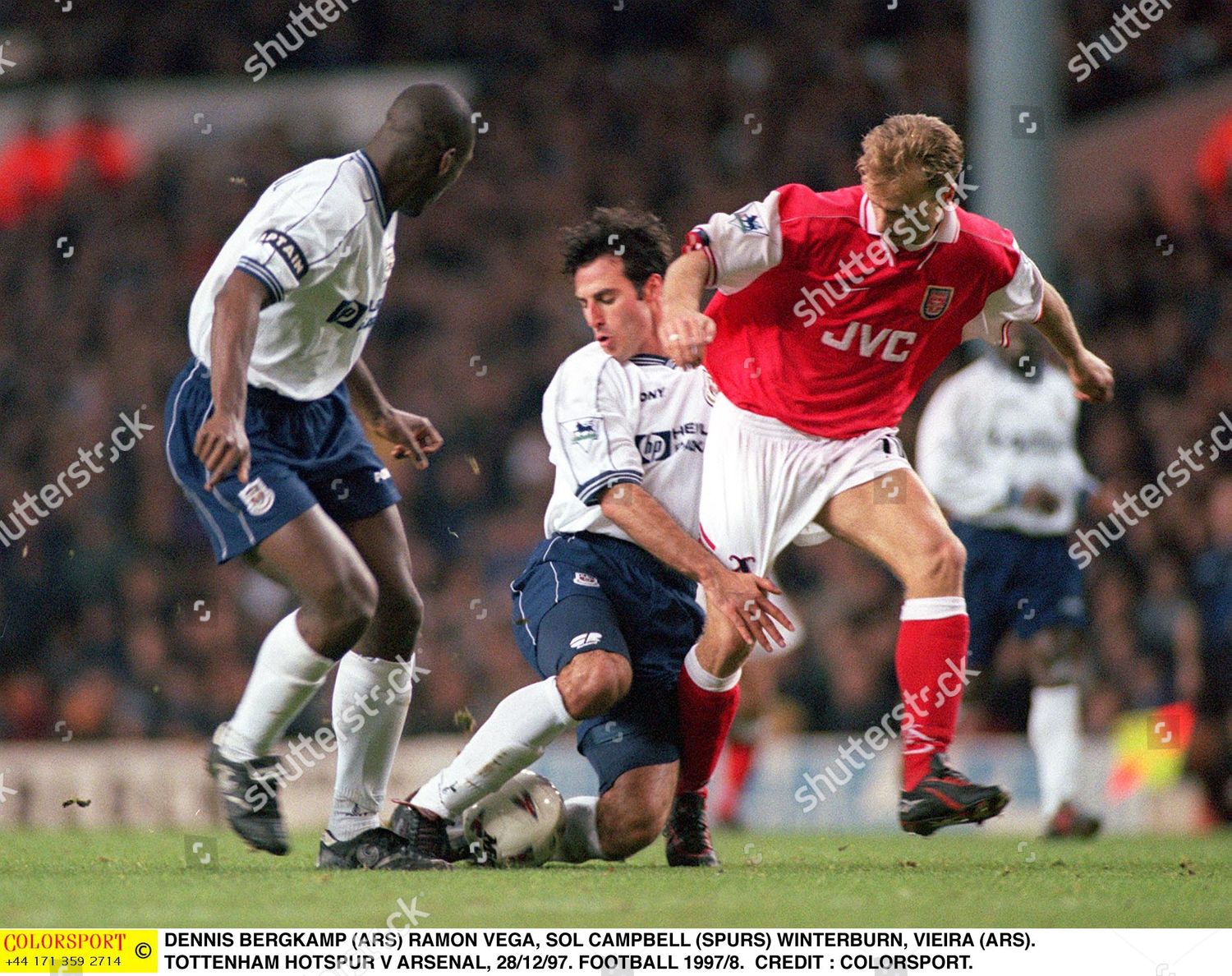Dennis Bergkamp Ars Ramon Vega Sol Editorial Stock Photo - Stock Image ...