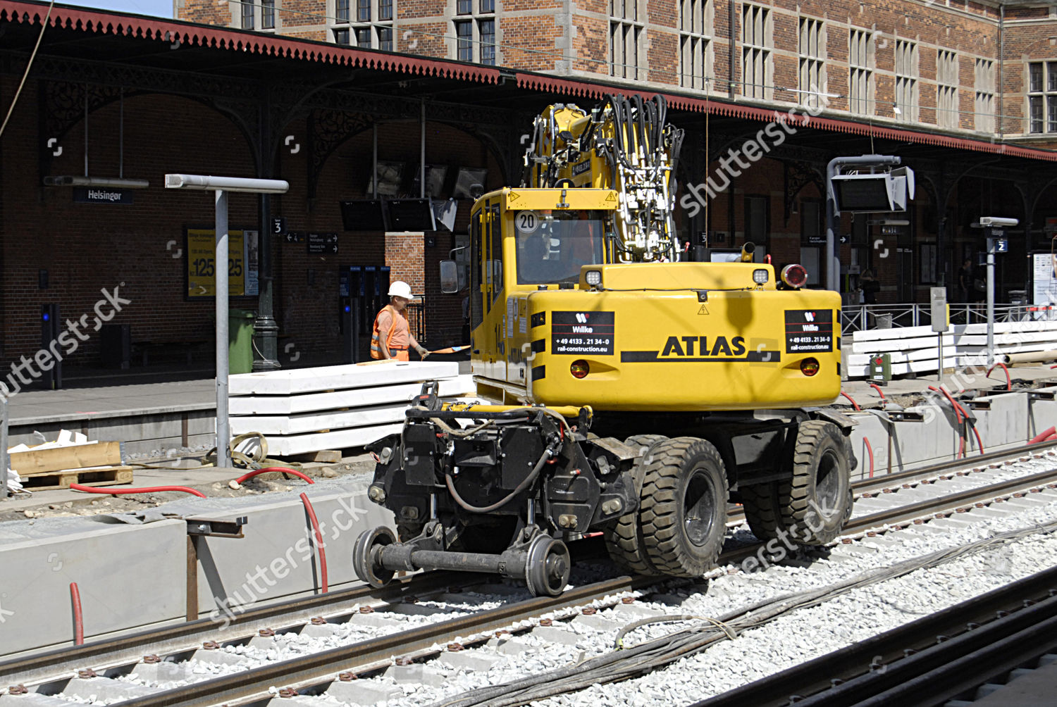 Railway Track Maintenance Crane Vehicle Editorial Stock Photo - Stock ...