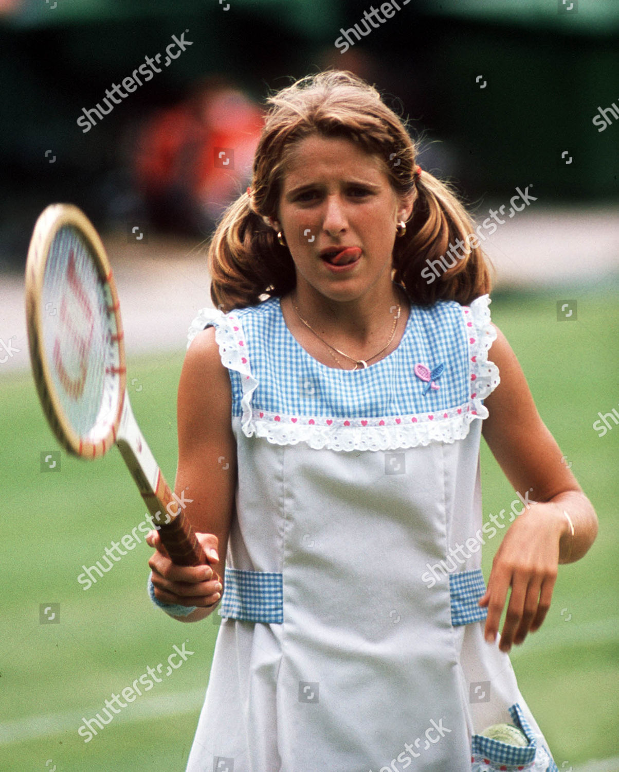 Tracey Austin Wimbledon 1977 Great Britain Editorial Stock Photo ...