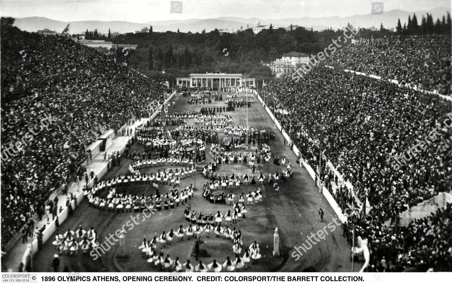 1896 Olympics Athens Opening Ceremony Greece Editorial Stock Photo ...