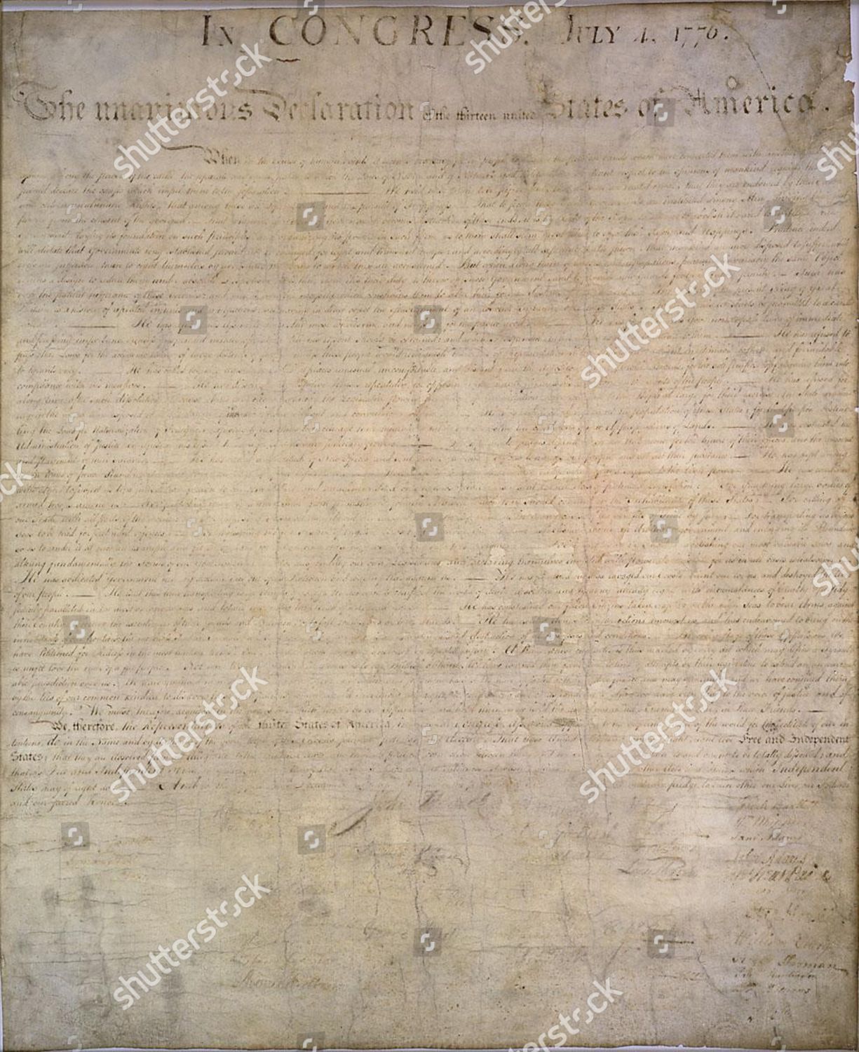 Declaration Bill Rights Editorial Stock Photo - Stock Image | Shutterstock