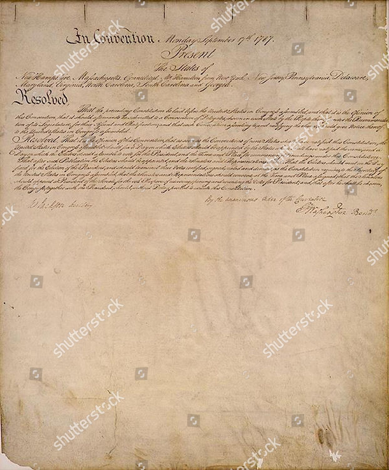 Declaration Bill Rights Editorial Stock Photo - Stock Image | Shutterstock