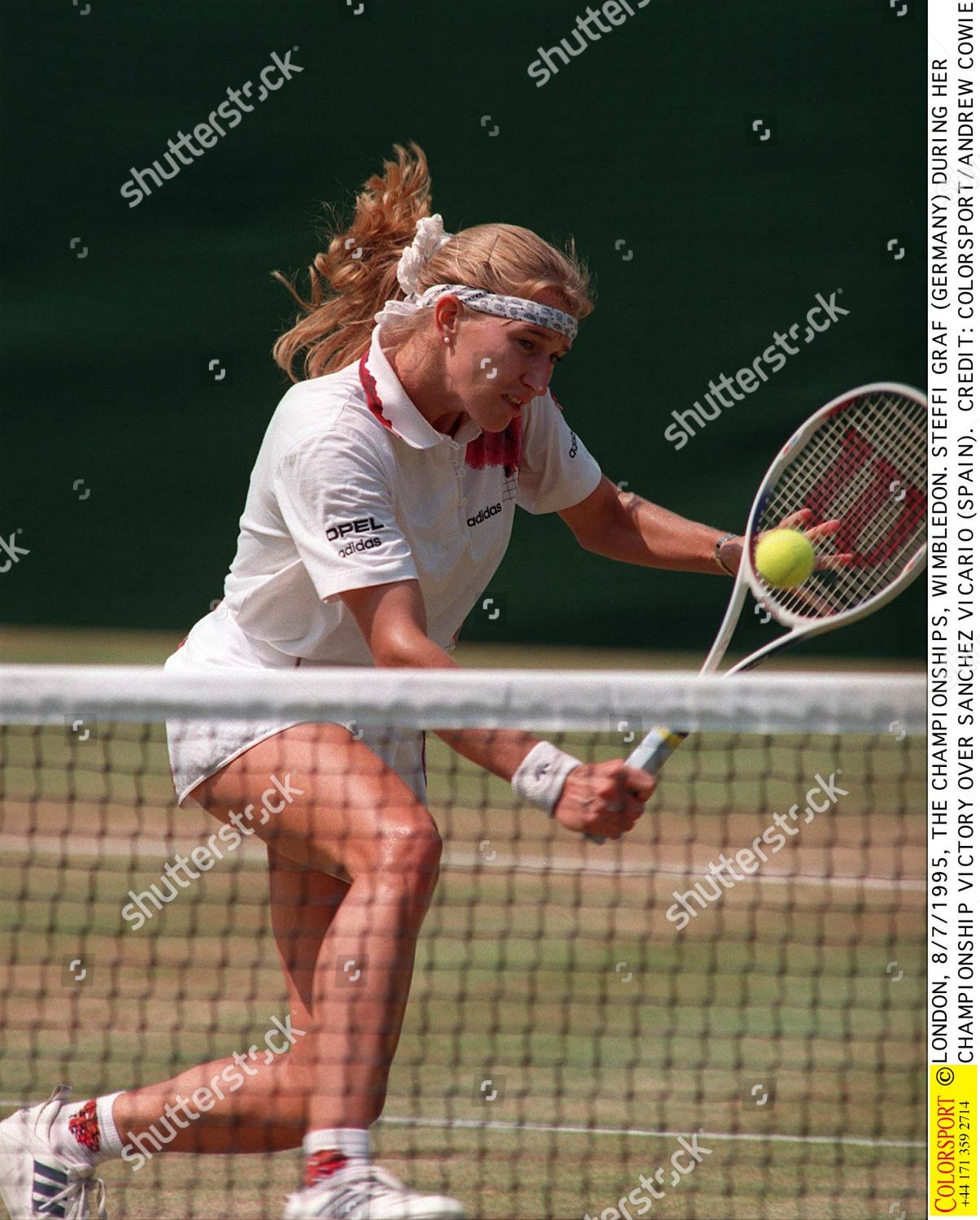 London 871995 Championships Wimbledon Steffi Graf Editorial Stock Photo ...