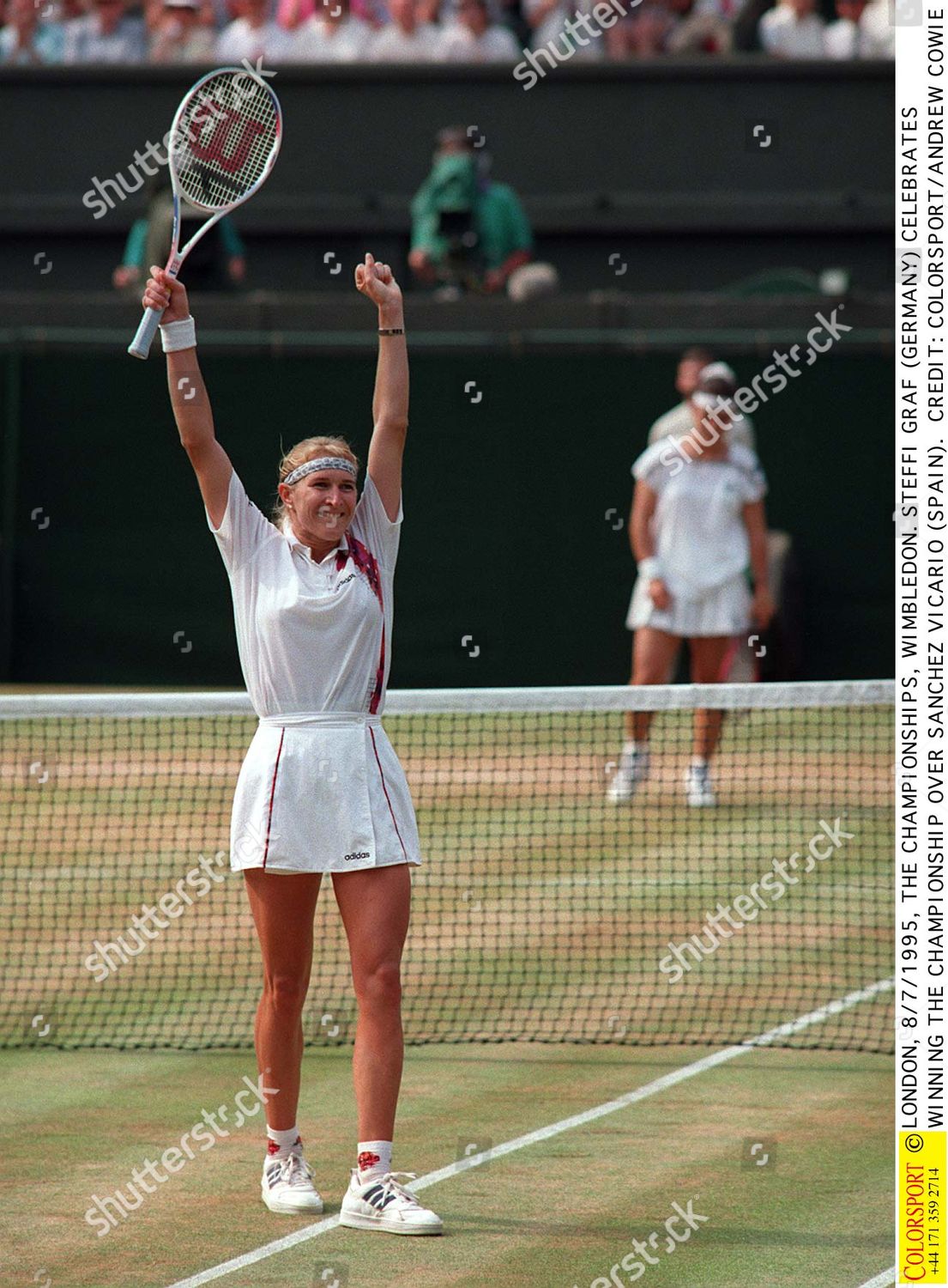 London 871995 Championships Wimbledon Steffi Graf Editorial Stock Photo ...