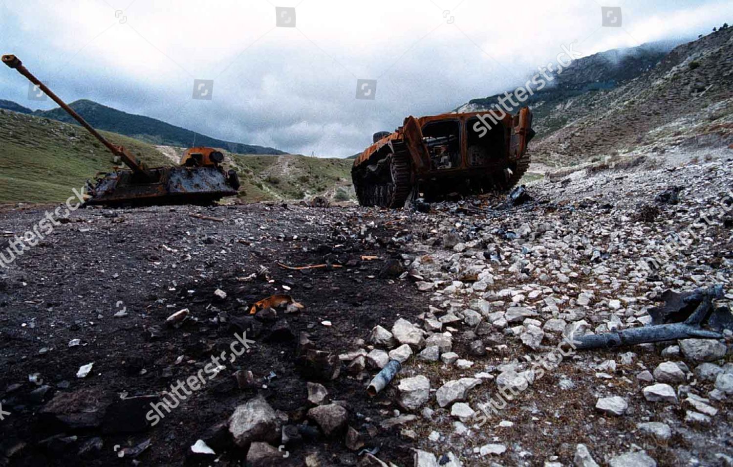 Chechen Tank Destroyed By Russian Soldiers Editorial Stock Photo ...