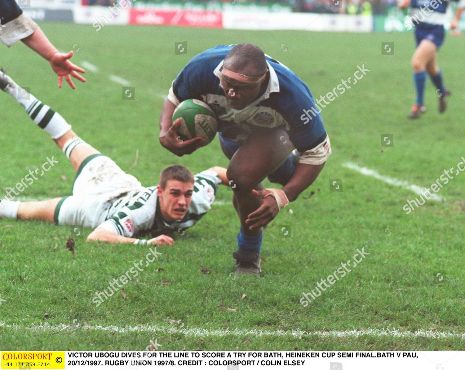 Victor Ubogu Dives Line Score Try Editorial Stock Photo - Stock Image ...