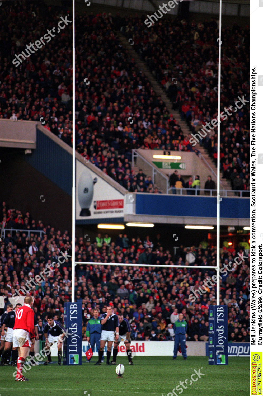 Neil Jenkins Wales Prepares Kick Convertion Editorial Stock Photo ...