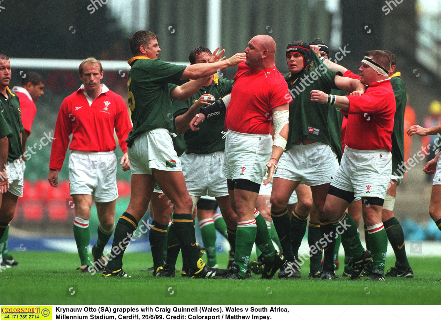 Krynauw Otto Sa Grapples Craig Quinnell Editorial Stock Photo - Stock ...