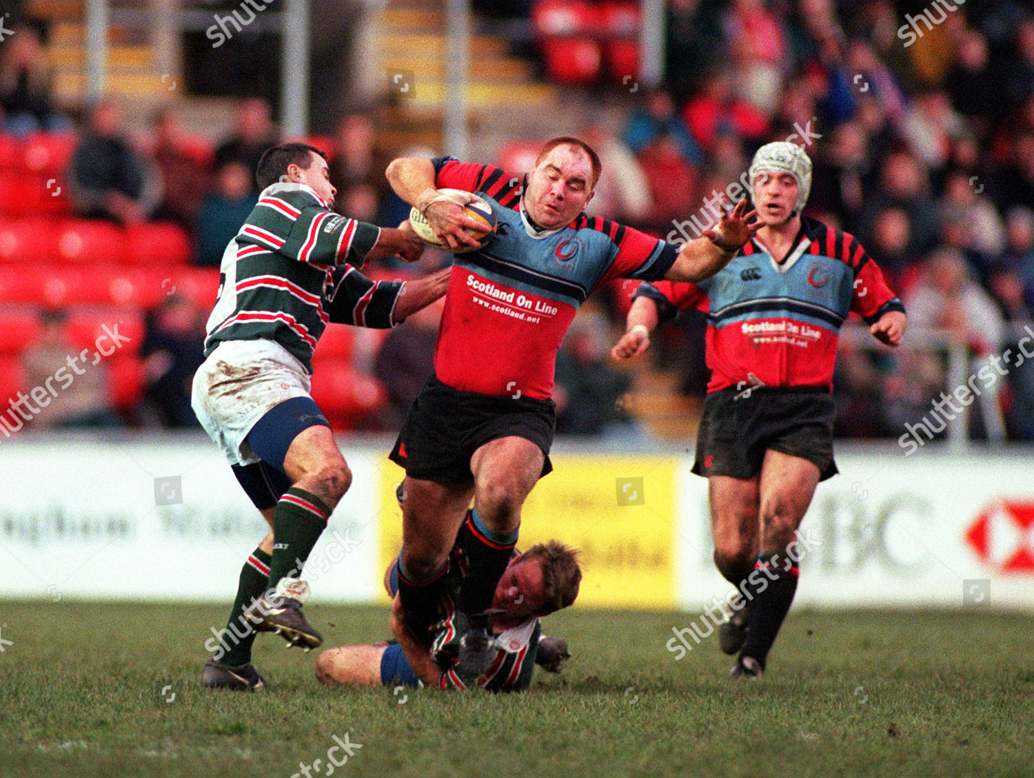 Gordon Simpson Glasgow Caledonians Tackled By Editorial Stock Photo ...