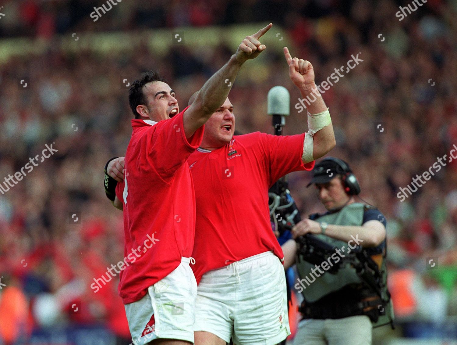 Chris Wyatt Craig Quinnell Celebrate Victory Editorial Stock Photo ...