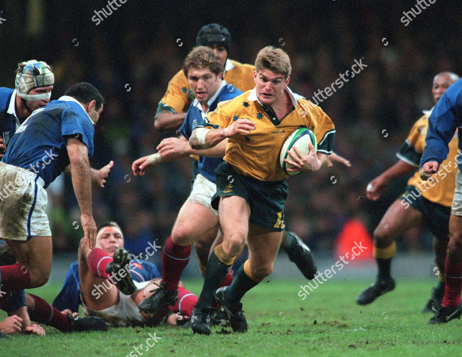 Tim Horan Australia Raphael Ibanez Left Editorial Stock Photo - Stock ...