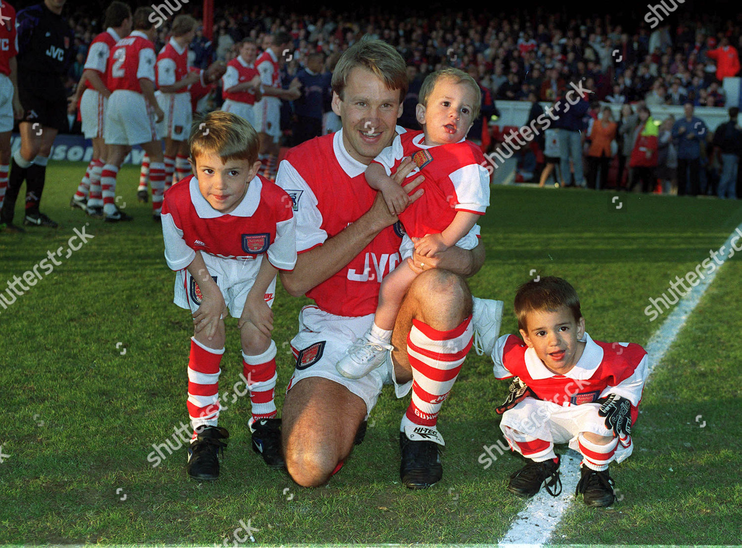 Paul Merson His 3 Boys Paul Editorial Stock Photo - Stock Image ...
