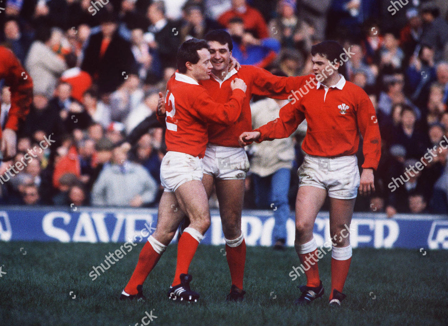 Adrian Hadley Celebrates His Try Bleddyn Editorial Stock Photo - Stock ...