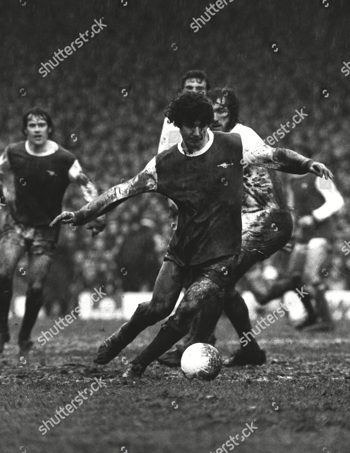 Football Brian Kidd Arsenal Covered Mud Editorial Stock Photo - Stock ...