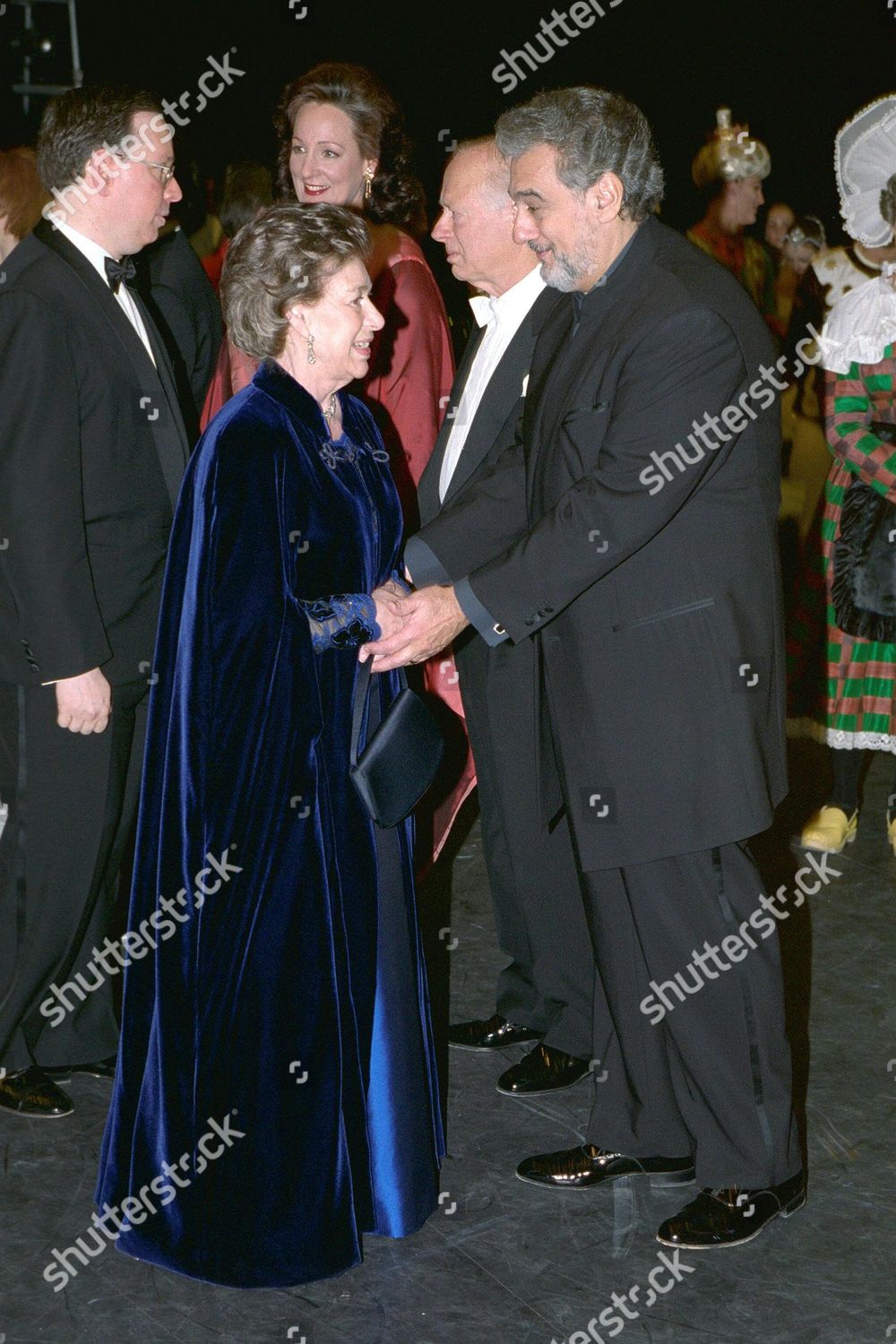 Princess Margaret Placido Domingo Singer Reopening Editorial Stock ...