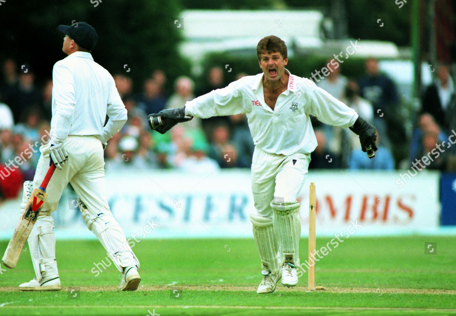 Cricket Steve Rhodes Worcestershire Wicket Keeper Editorial Stock Photo ...