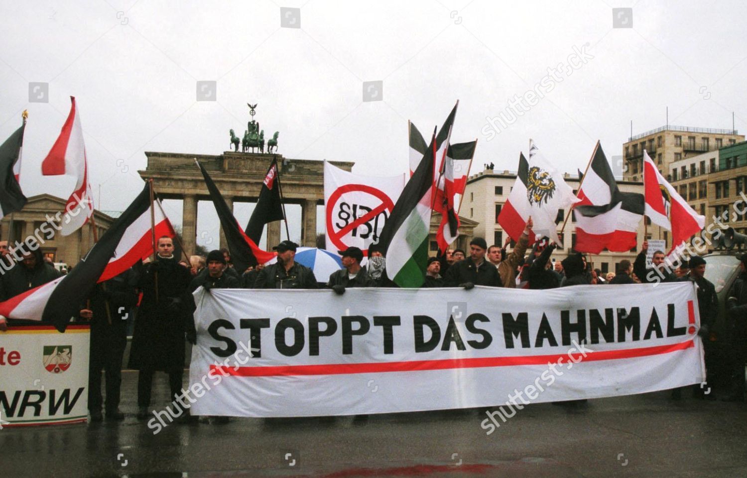 German Fascist Rally Against Holocaust Memorial Editorial Stock Photo ...