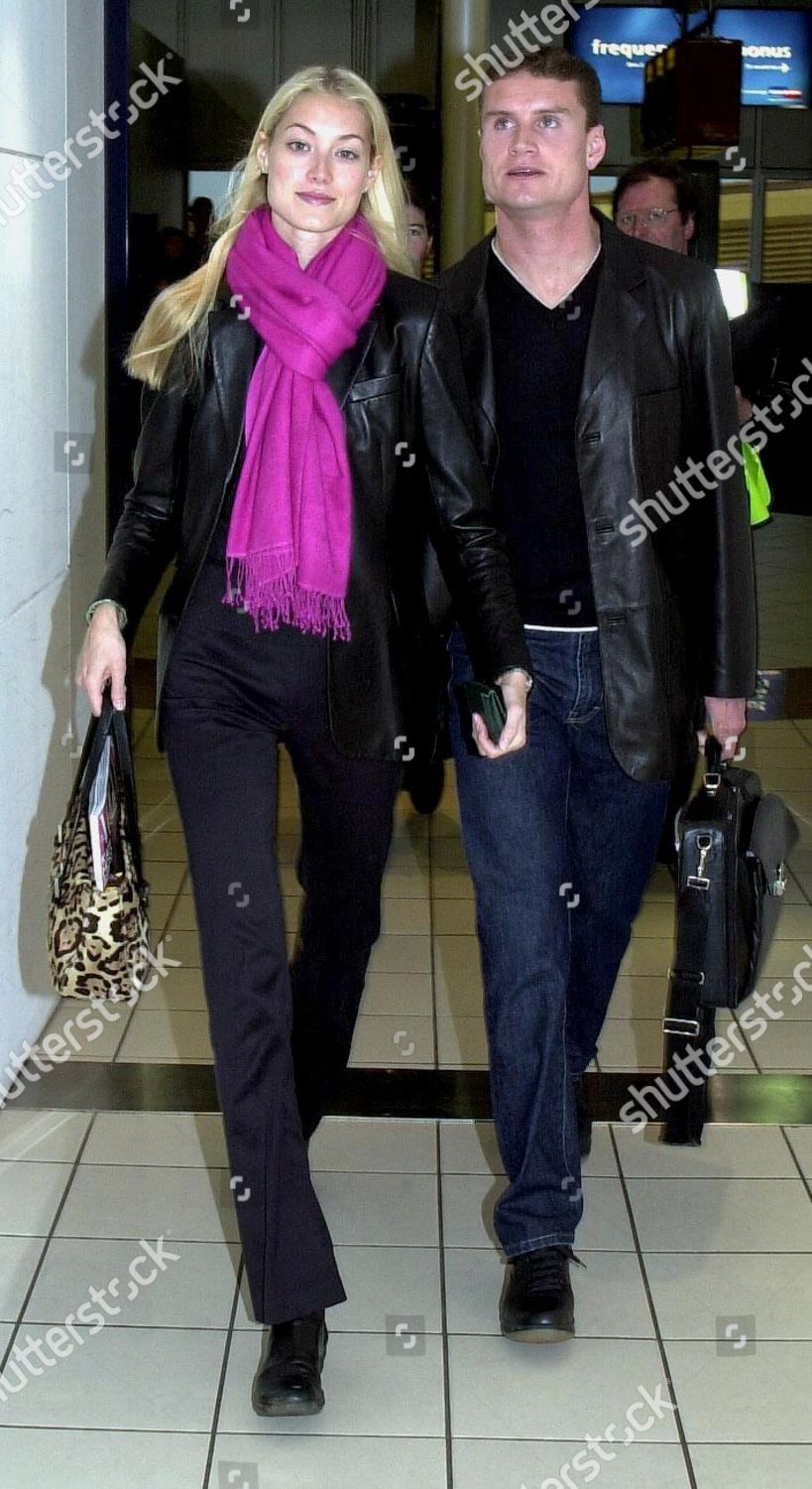 David Coulthard Girlfriend Heidi Heathrow Before Editorial Stock Photo ...