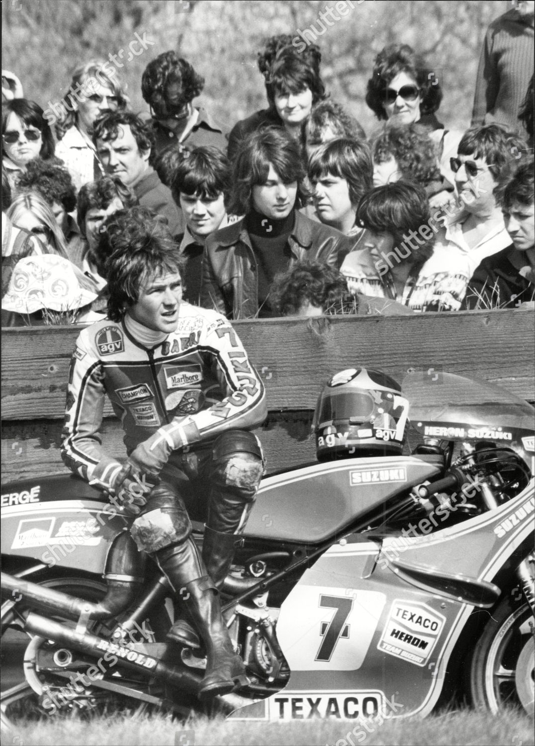 Motorcycle Racer Barry Sheene Oulton Park Editorial Stock Photo - Stock ...