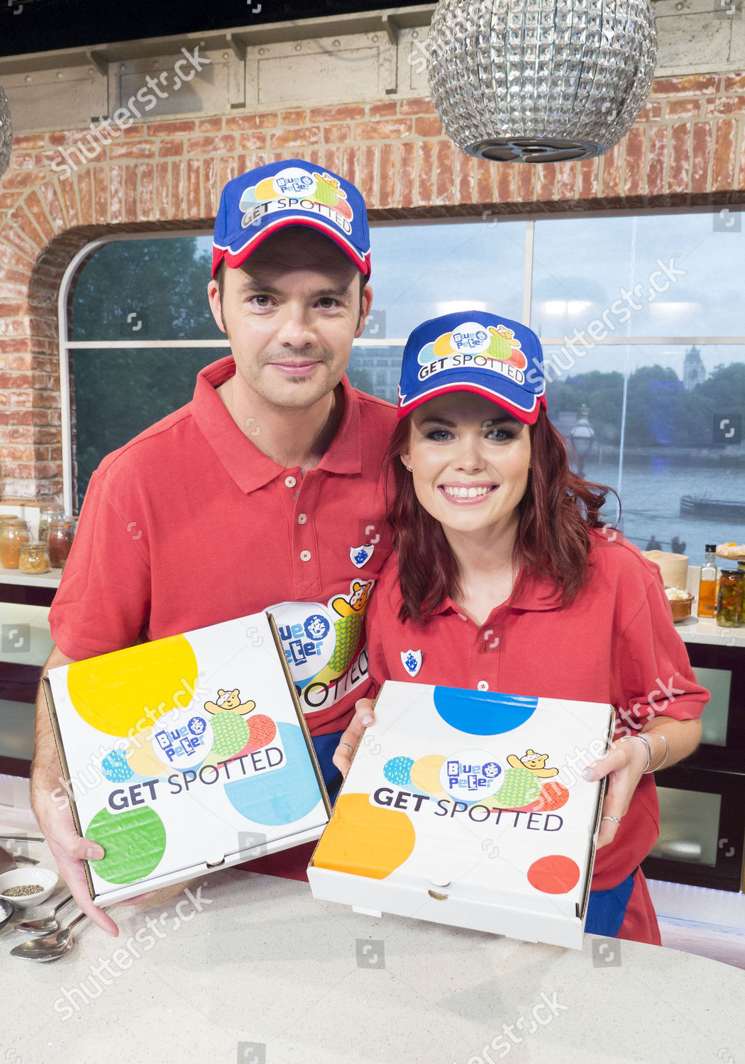 Blue Peter Presenters Barney Harwood Lindsey Editorial Stock Photo ...