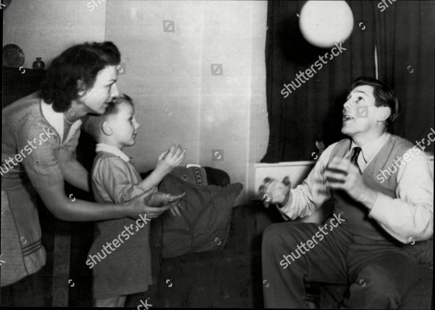 Footballer Len Shackleton Wife Marjorie Son Editorial Stock Photo ...