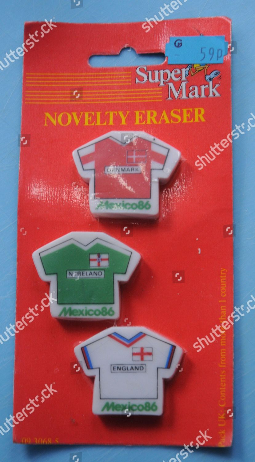 Mexico 1986 World Cup Erasers Editorial Stock Photo - Stock Image ...