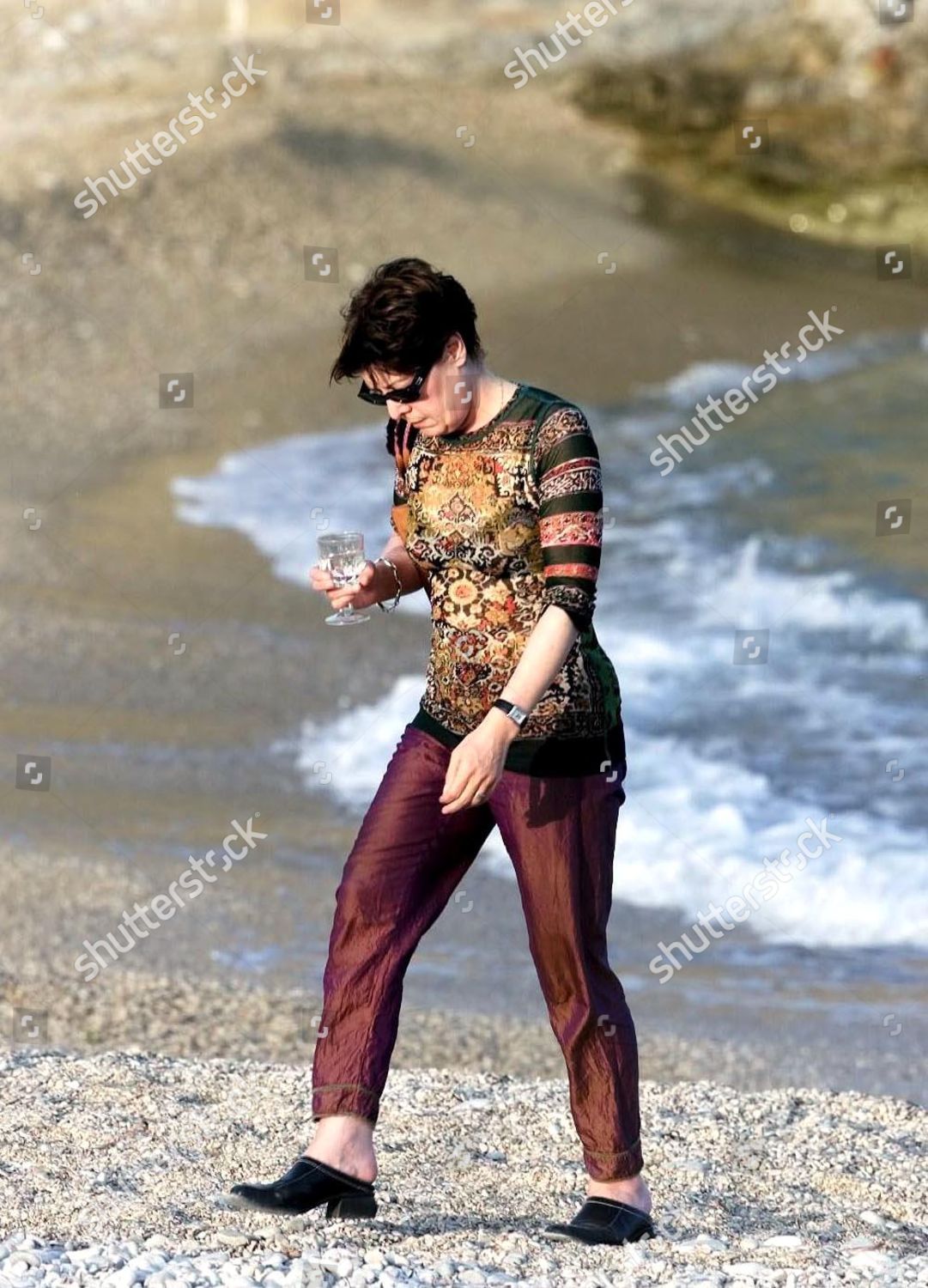Eastenders Actress Roberta Taylor During Filming Editorial Stock Photo ...