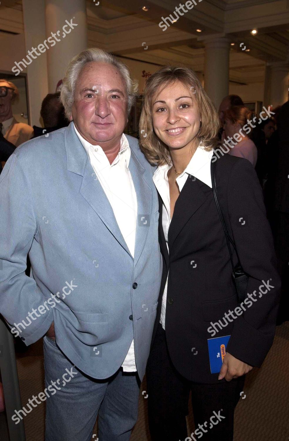 Michael Winner Girlfriend Spitting Image Charity Editorial Stock Photo ...