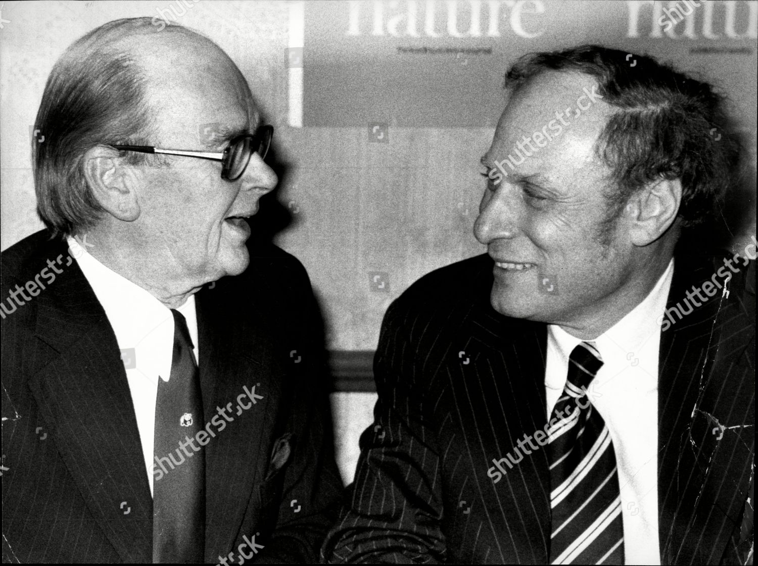 Sir Peter Scott Doctor Robert Rines Editorial Stock Photo - Stock Image ...