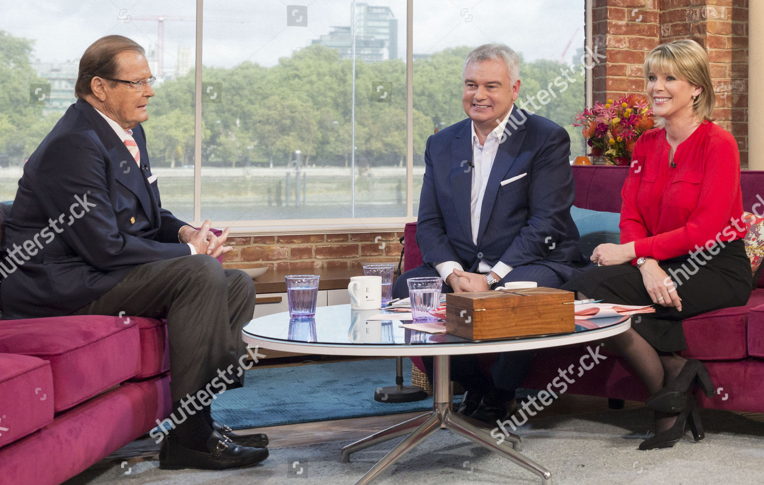 Sir Roger Moore Eamonn Holmes Ruth Editorial Stock Photo - Stock Image ...