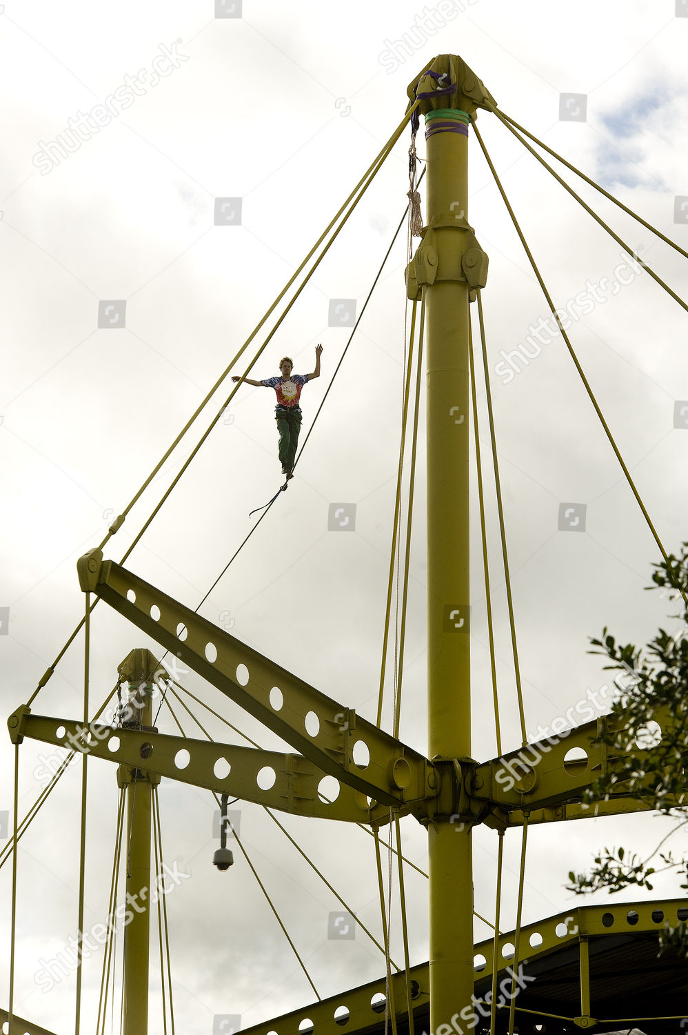 Jacob Hirschholland Walking Highline Editorial Stock Photo - Stock ...