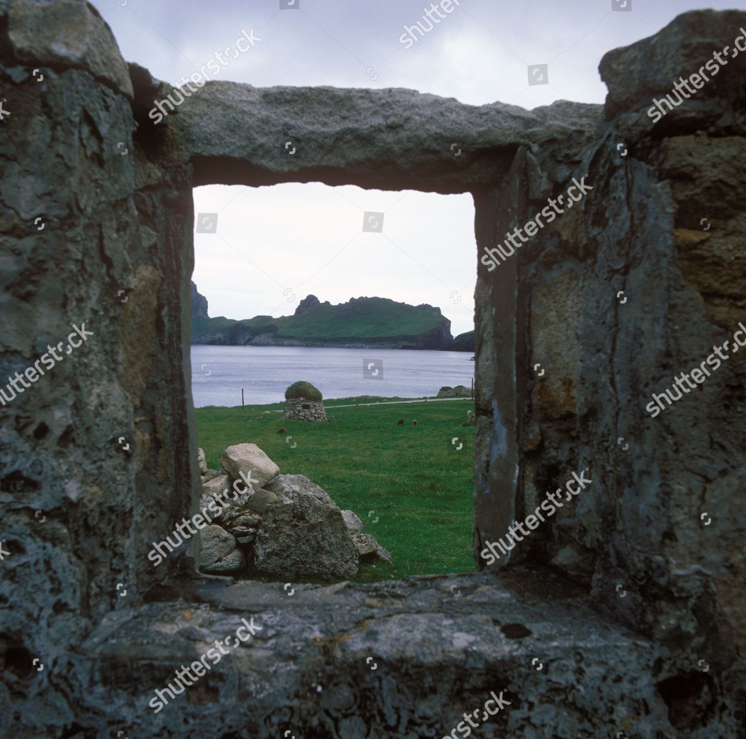 View Through Old Window Frame Derelict Editorial Stock Photo - Stock ...
